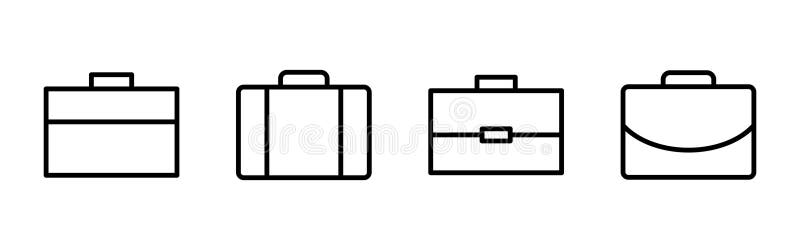 Briefcase Icon . Suitcase Icon. Luggage Symbol Stock Vector ...