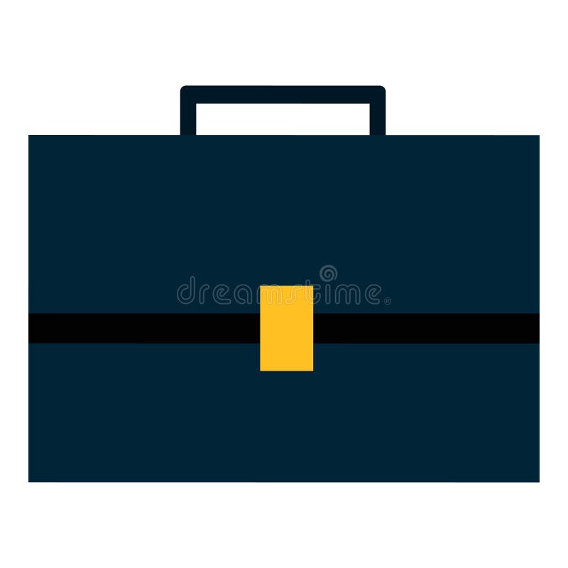 Briefcase with Leather Texture and Gold Metal Lock Element, Business ...