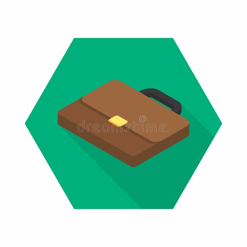 Briefcase Left View Icon Vector Isometric Stock Vector - Illustration ...