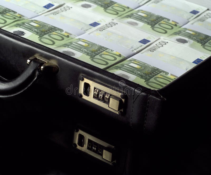 Briefcase with money stock photo. Image of investment - 191631268