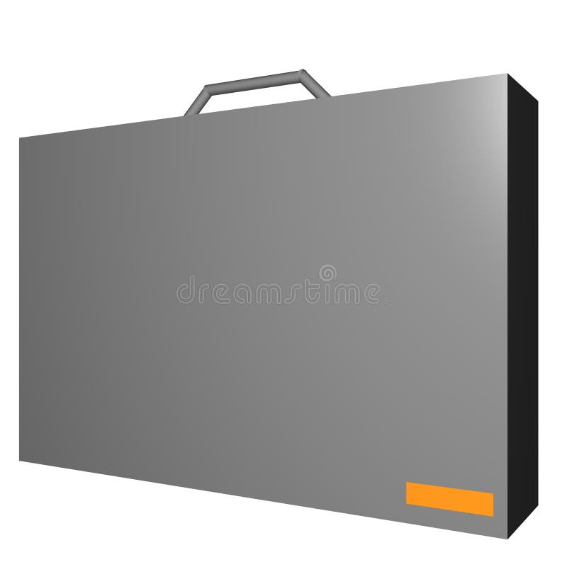 Briefcase Object for Diagram and Presentation Stock Illustration ...