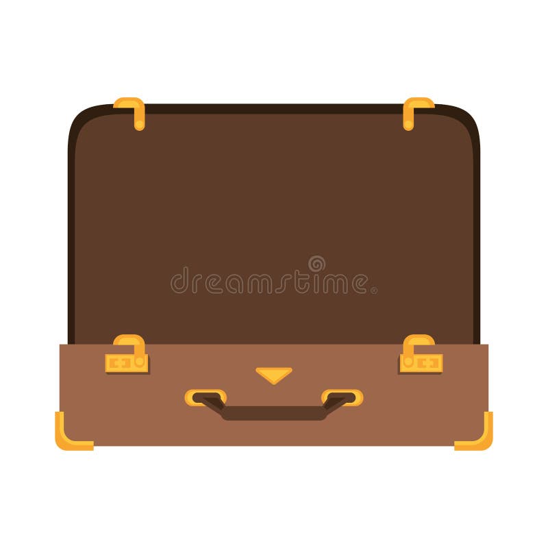 Briefcase Open Business Isolated Symbol Vector Illustration Stock ...