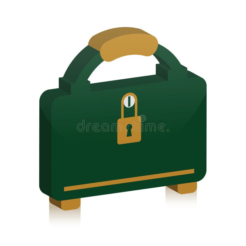 Briefcase. Vector Illustration Decorative Design Stock Vector ...