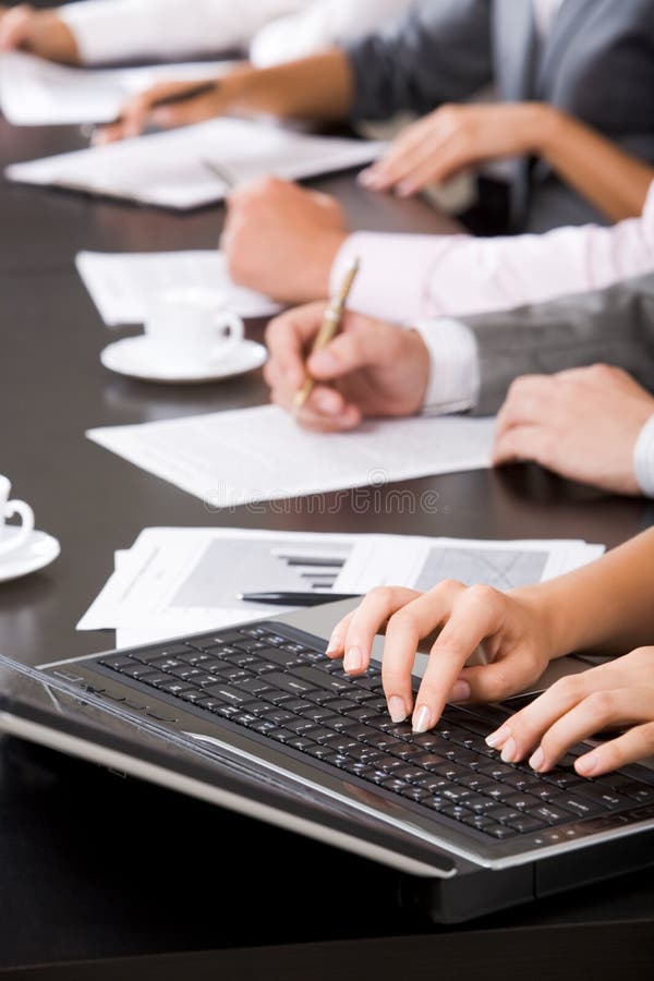 Briefing stock photo. Image of businesswoman, presentation - 4294114