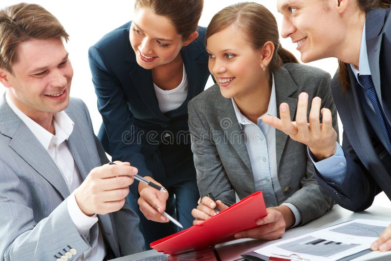 Briefing stock photo. Image of businessgroup, discuss - 14639440