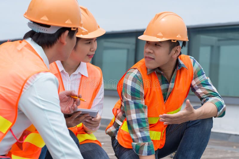Briefing stock image. Image of colleague, planning, construction - 56629483