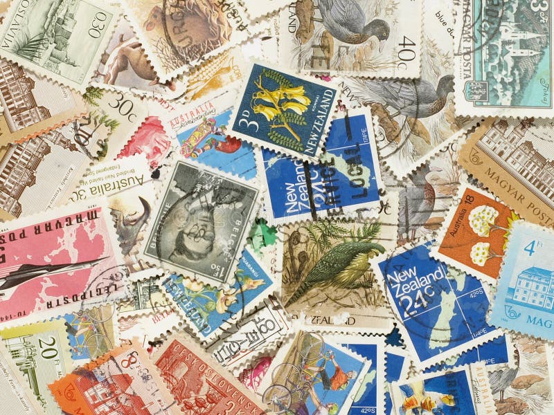 Briefmarken. redaktionelles foto. Bild von länder, stempel - 16452441