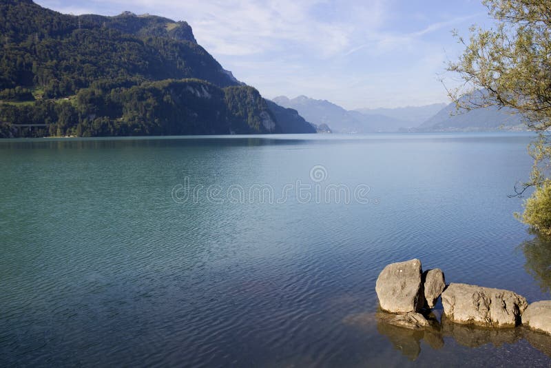 Brienz lake stock photo. Image of outdoor, grass, nature - 33672280