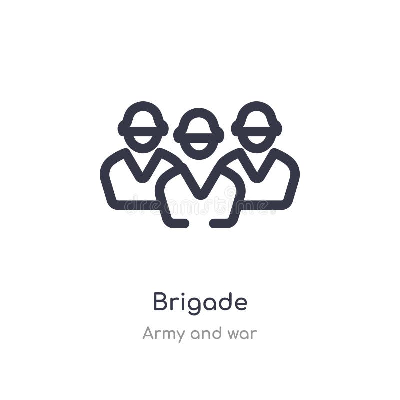 Brigade Icon. Isolated Brigade Icon Vector Illustration from Army and ...