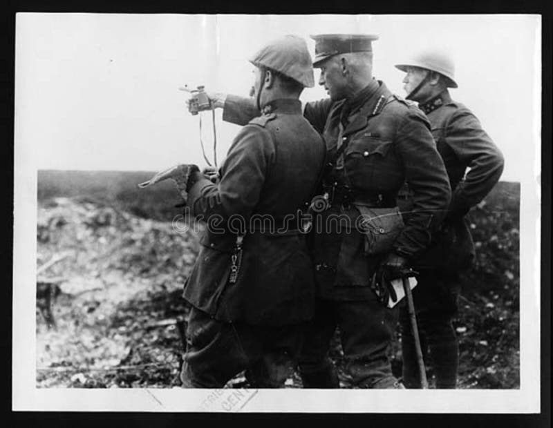 Brigadier General Points Out The Place Where He Was Wounded To A ...