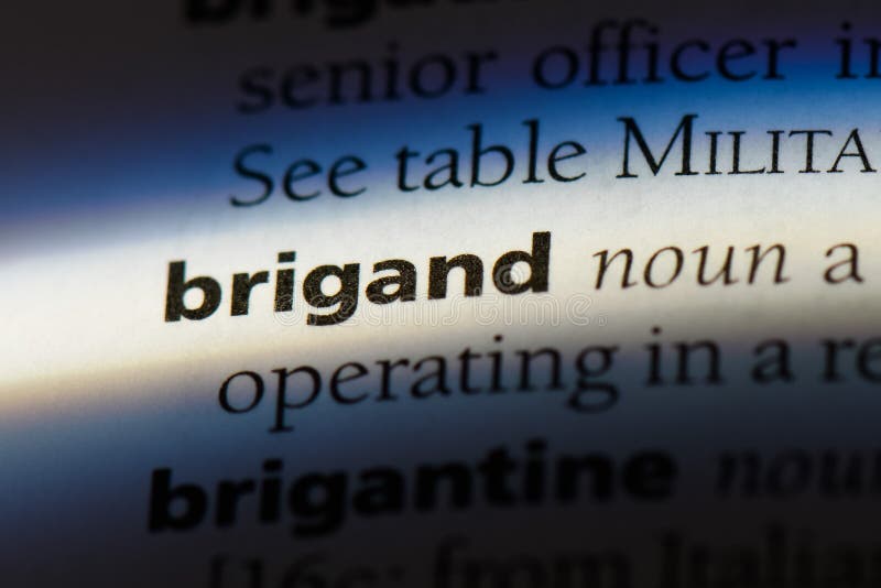 Brigand stock image. Image of concept, paper, dictionary - 114405433