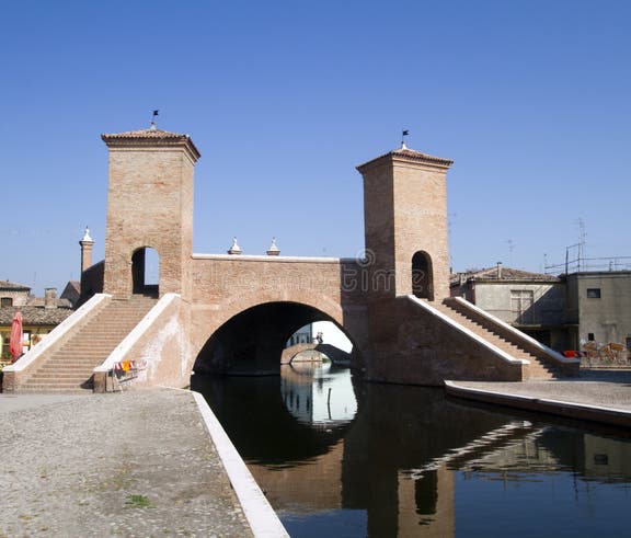 Brigde stock photo. Image of roofs, landscape, houses - 25749994