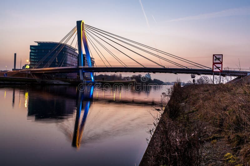 Brige. water. sea stock image. Image of water, sunrise - 207428277