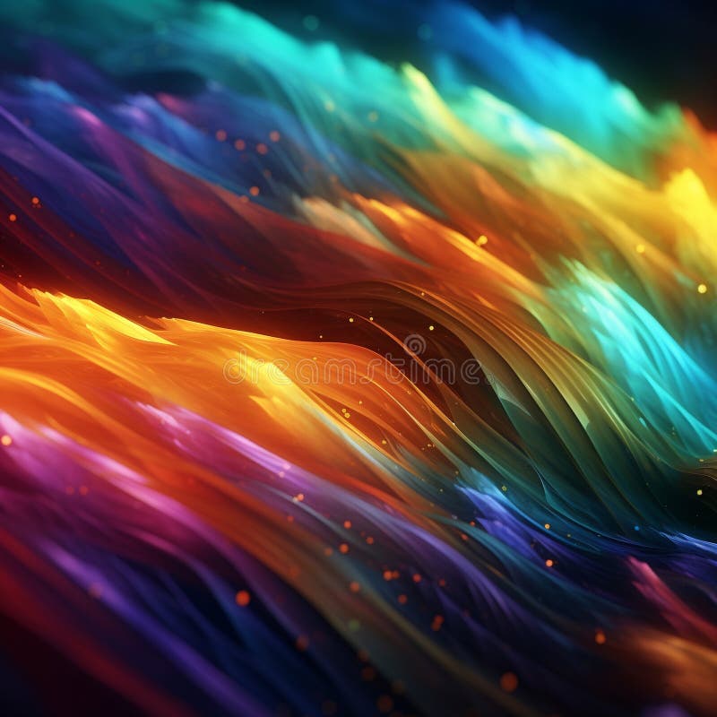 Bright abstract art work stock illustration. Illustration of view ...