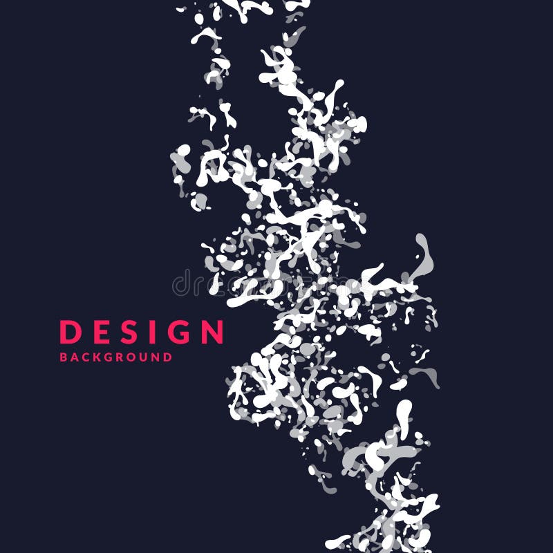 Bright Abstract Background with Explosion of White Splashes and Word ...