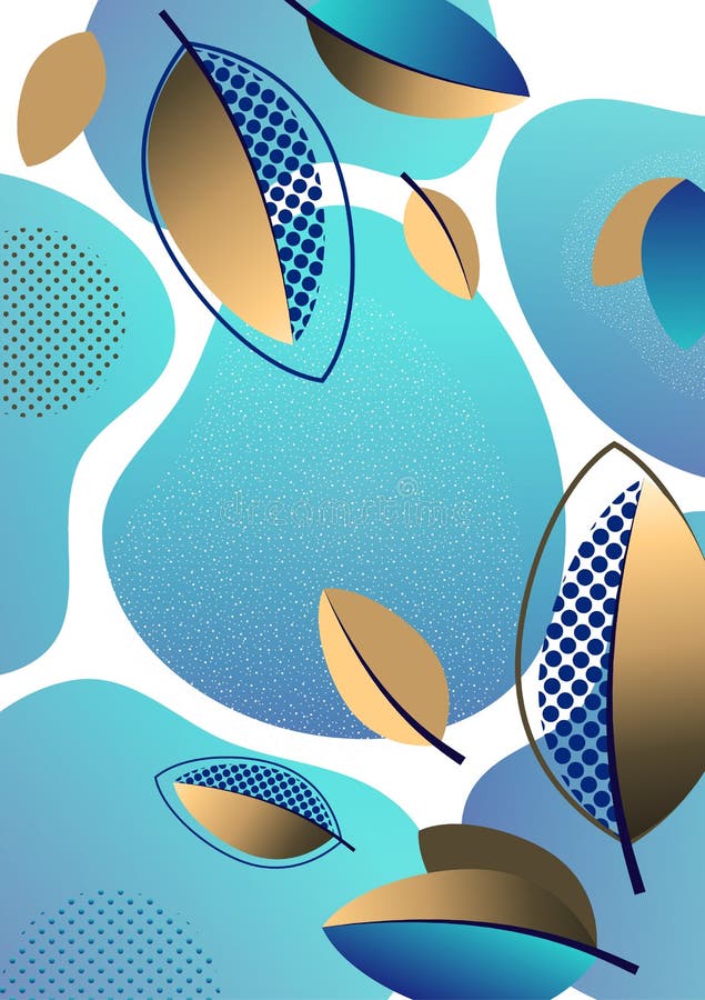 Bright Abstract Background, Fluid Gradient Shapes, Creative Leaves ...