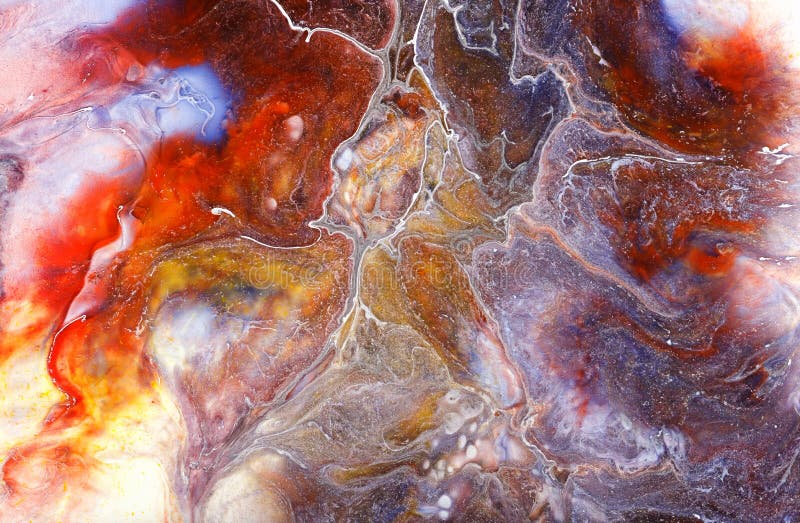 Bright Abstract Background of Mix Color Paints Stock Photo - Image of ...