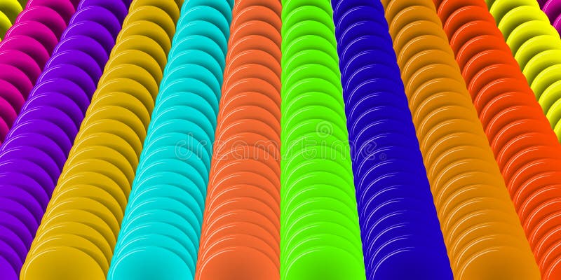 Bright Abstract Background Multi-colored Circles. Stock Illustration ...