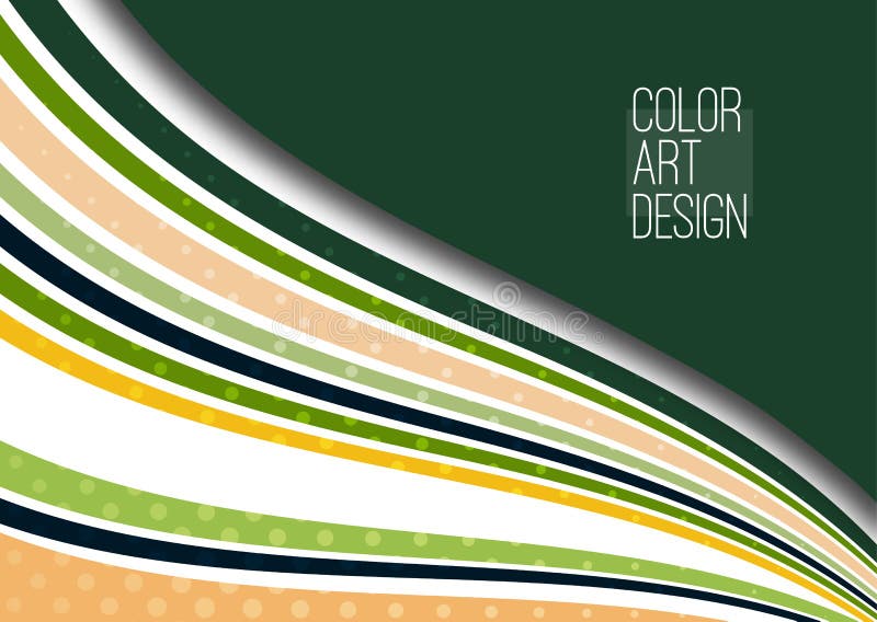 Bright Abstract Background, Soft Colored Lines. Template for Your ...