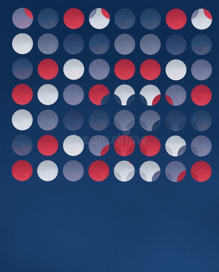 Abstract Banner with Repeating Circles on Background Stock Illustration ...