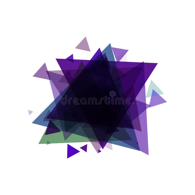 Bright Abstract Background of Triangles with Frame for Text on a White ...
