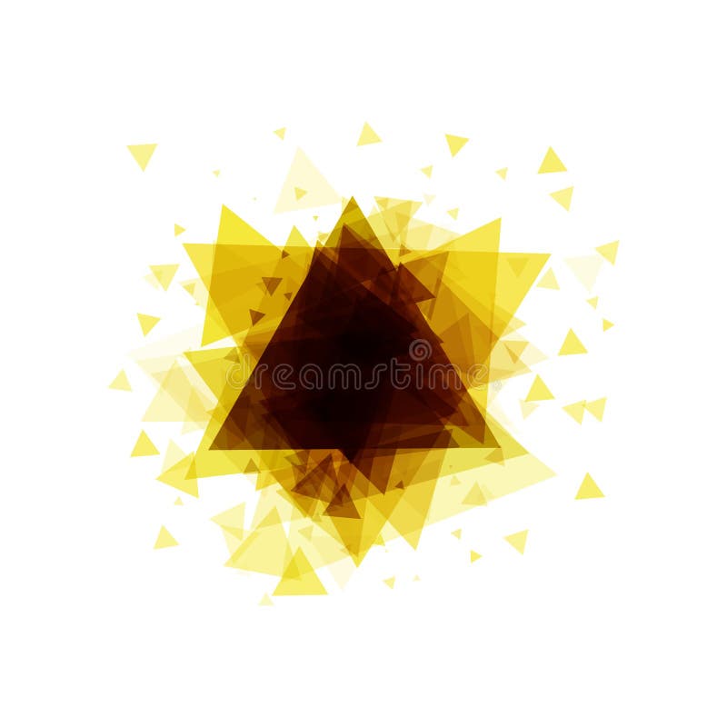 Bright Abstract Background of Triangles with Frame for Text on a White ...