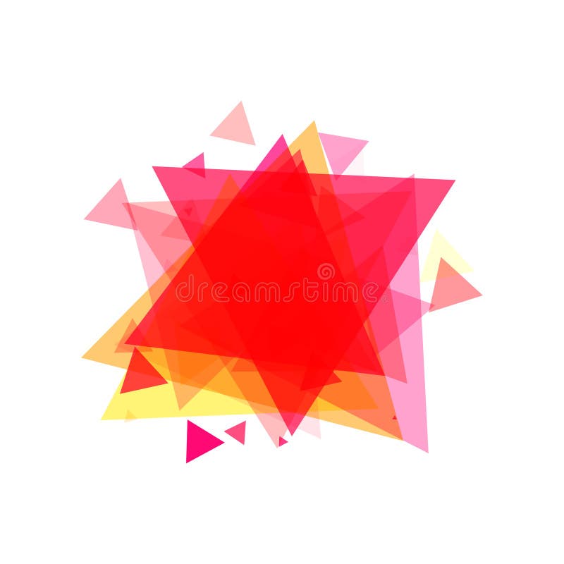 Bright Abstract Background of Triangles with Frame for Text on a White ...