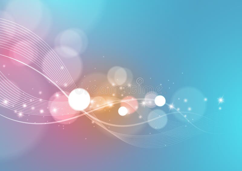 Bright Abstract Blue Background Stock Vector - Illustration of effect ...