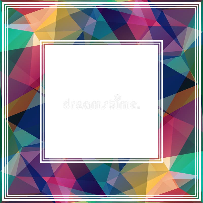 Bright abstract border stock vector. Illustration of green - 63314888