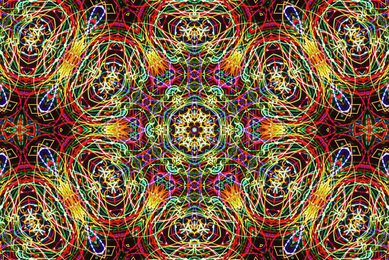 Bright Abstract Colorful Luminous Pattern Stock Illustration ...