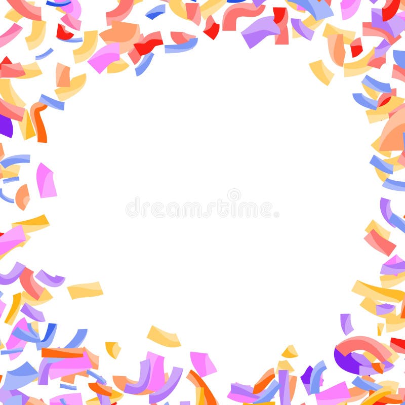 Bright Abstract Confetti Circle Explosion Background. Falling is Stock ...