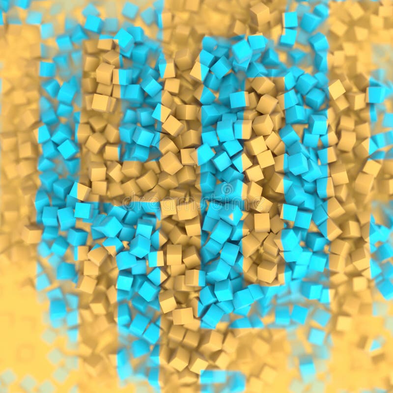 A Bright and Abstract Design with a Simple Geometric Pattern of Many ...