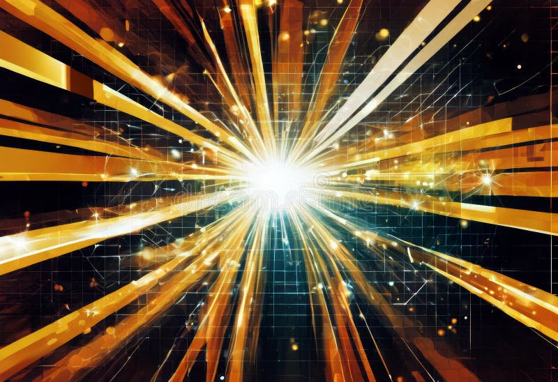 Bright Abstract Flare Background Technology Vector Illustration Stock ...