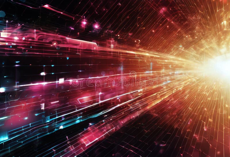 Bright Abstract Flare Background Technology Vector Illustration Stock ...