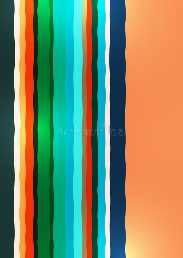 Bright Abstract Geometric Irregular Stripes. Overlapping Shapes ...