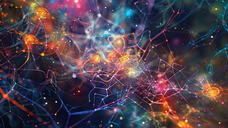 Bright Abstract Image Of A Neural Network Showing Interconnected Nodes
