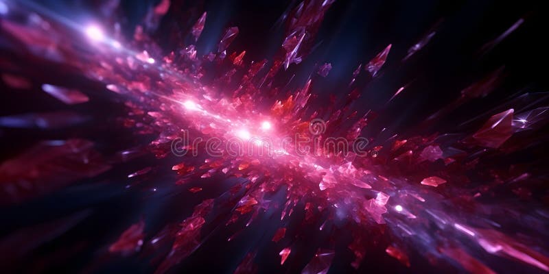 Bright Abstract Lightning in the Sky. Colorful Flash of Explosion in ...