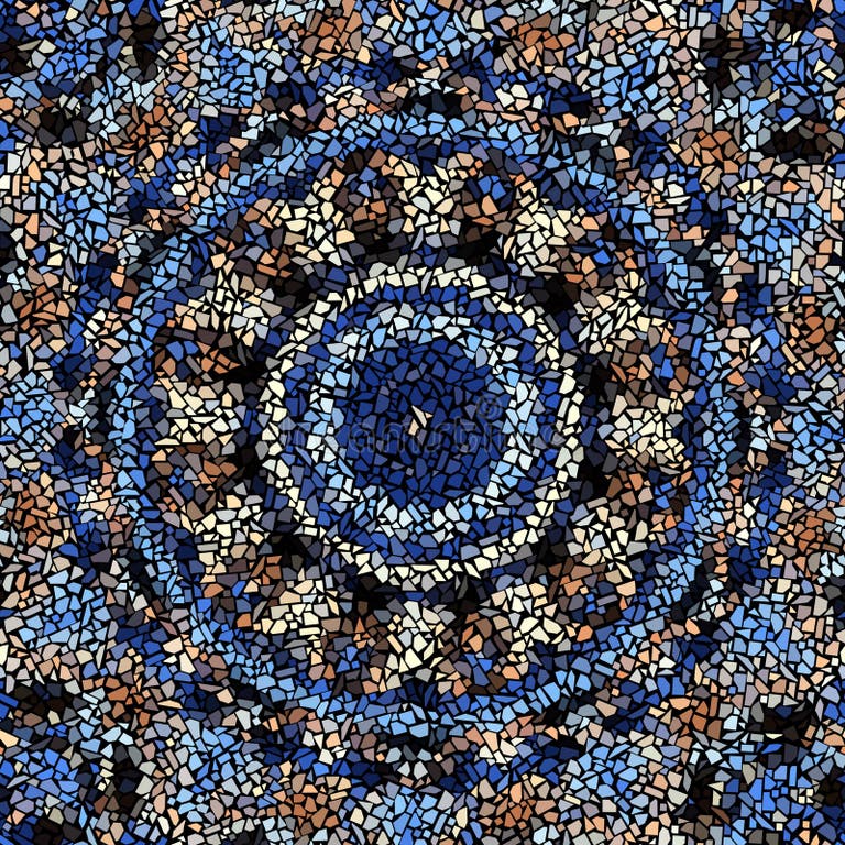 Bright Abstract Mosaic Seamless Pattern. Vector Background. Endless ...