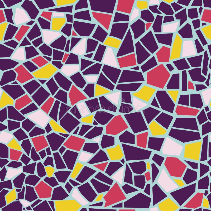 Bright Abstract Mosaic Seamless Pattern. Vector Background. Endless ...
