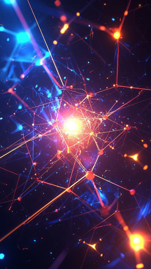 Bright Abstract Multi-colored Background of Moving Flowing Lines and ...