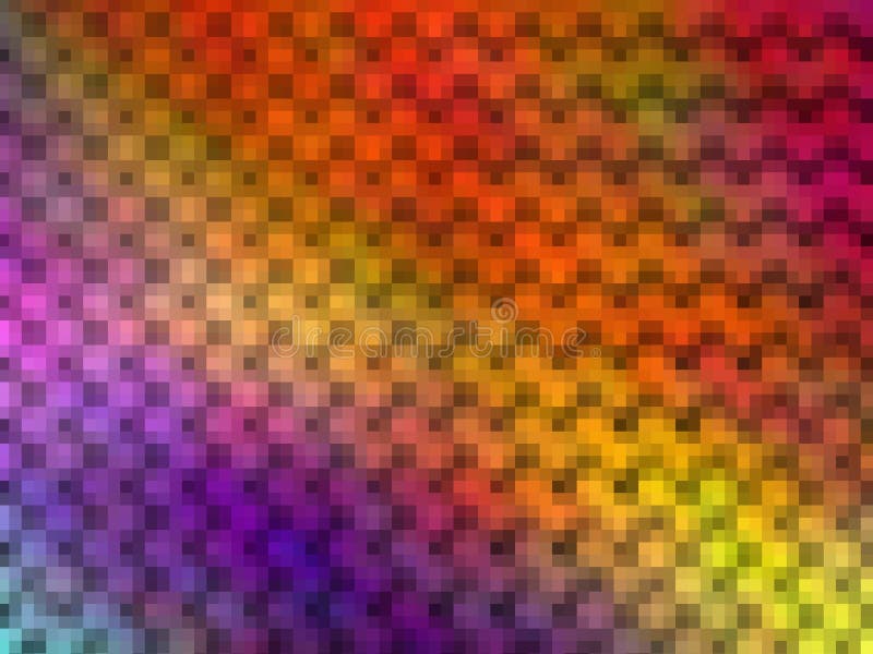 Bright Abstract Multicolor Pixeled Background Stock Illustration ...