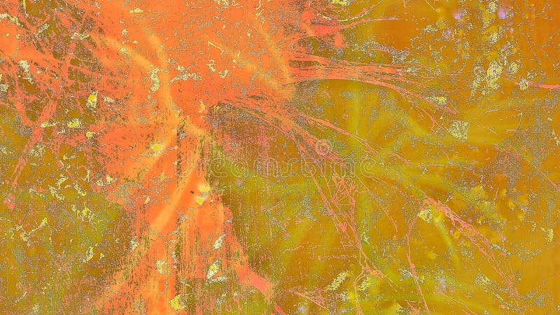 Bright and Abstract Orange Paint Texture. Stock Illustration ...