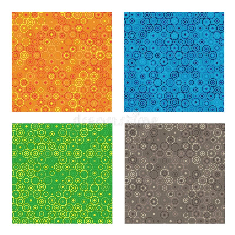 Bright Abstract Pattern Set Stock Vector - Illustration of blue, brown ...