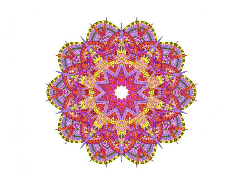 Bright Abstract Radial Pattern Stock Illustration - Illustration of ...