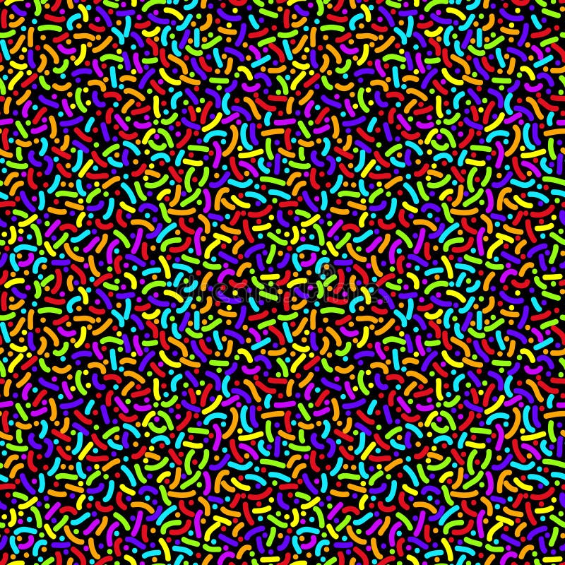 Bright Abstract Rainbow Colors Seamless Pattern in Stock Vector ...