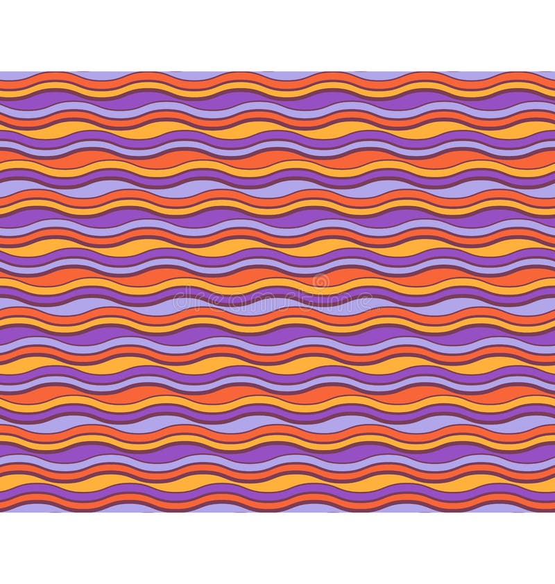 Bright Abstract Seamless Horizontal Wave Pattern Stock Vector ...