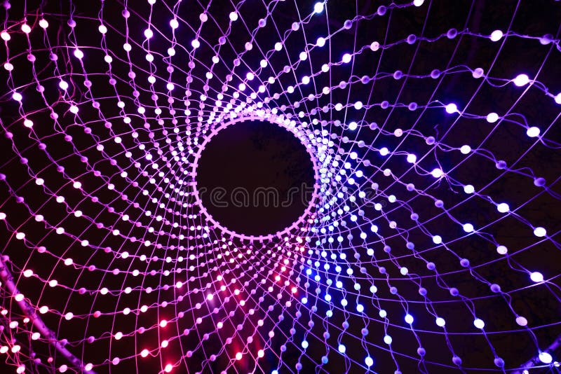 Bright Abstract Street Lights Stock Photo - Image of festival ...