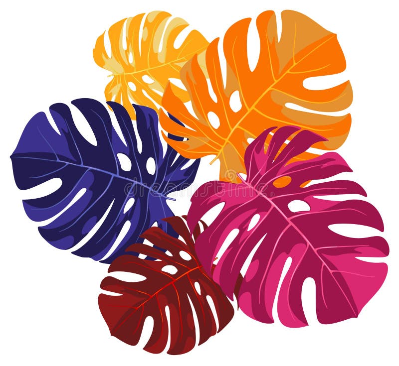 Bright Abstract Tropical Design Element. Stock Illustration ...