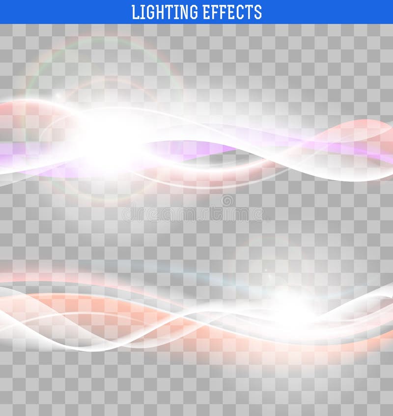 Bright Abstract Waves. the Effect of the Wave. Design Element . Stock ...