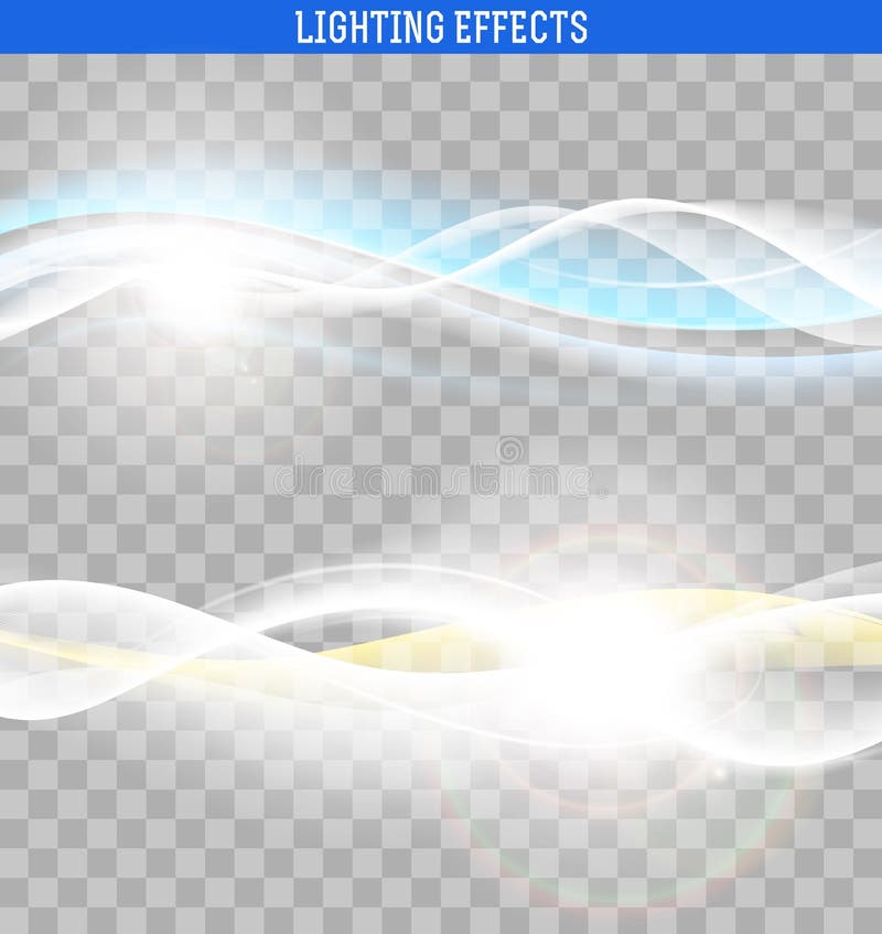 Bright Abstract Waves. the Effect of the Wave. Design Element . Stock ...